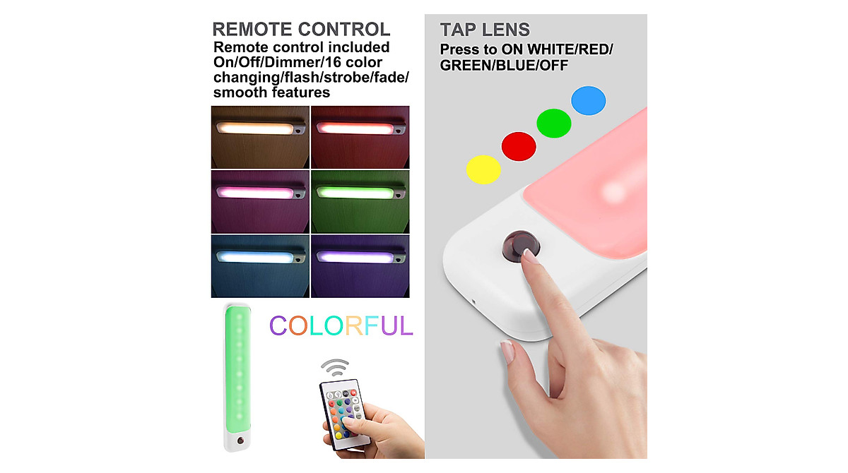 LUXSWAY LED Color Light Bar - Dimmable Multi-Color Lighting