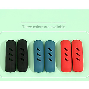 SLKEX 2023 Newst Silicone Anti-Scald Pot Handle Cover, Cast Iron Handle Cover, Pot Handle Covers Heat Resistant, Silicone Handles for Pots (3 Pair Black)