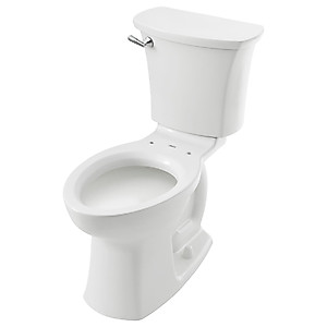 American Standard 204AA104.020 Edgemere Two-Piece Toilet, Elongated Front, Left-Hand Flush, White, 1.28 gpf