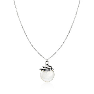 Ross-Simons 13mm Cultured Baroque Coin Pearl Pendant Necklace