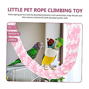 Balacoo Sugar Glider Climbing Rope Hamster Portable Rat Toy Hanging Guinea Pig Toy Hamster Climbing Toy Small Pet Climbing Rope Small Bird Swing Toy Bird Play chew The Bird Cotton Rope