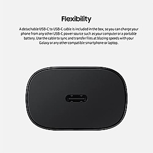 SAMSUNG 25W USB-C Super Fast Charging Wall Charger - Black (US Version with Warranty)