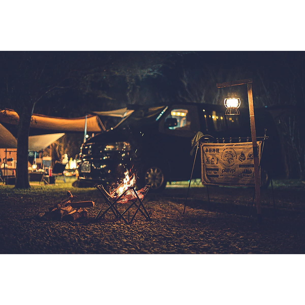 DesignNest, FoldingFire BBQ Grill, Foldable, Portable Firepit with Stainless Steel Cooking Grate, Campfire, Outdoor Fire Pit, Bonfire, Backyard Fireplace, Carrying Bag Included, Medium, Black