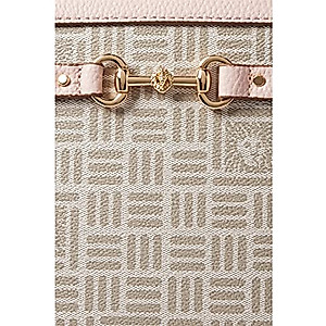 Anne Klein Logo Shopper Tote with Horsebit Light Pink One Size