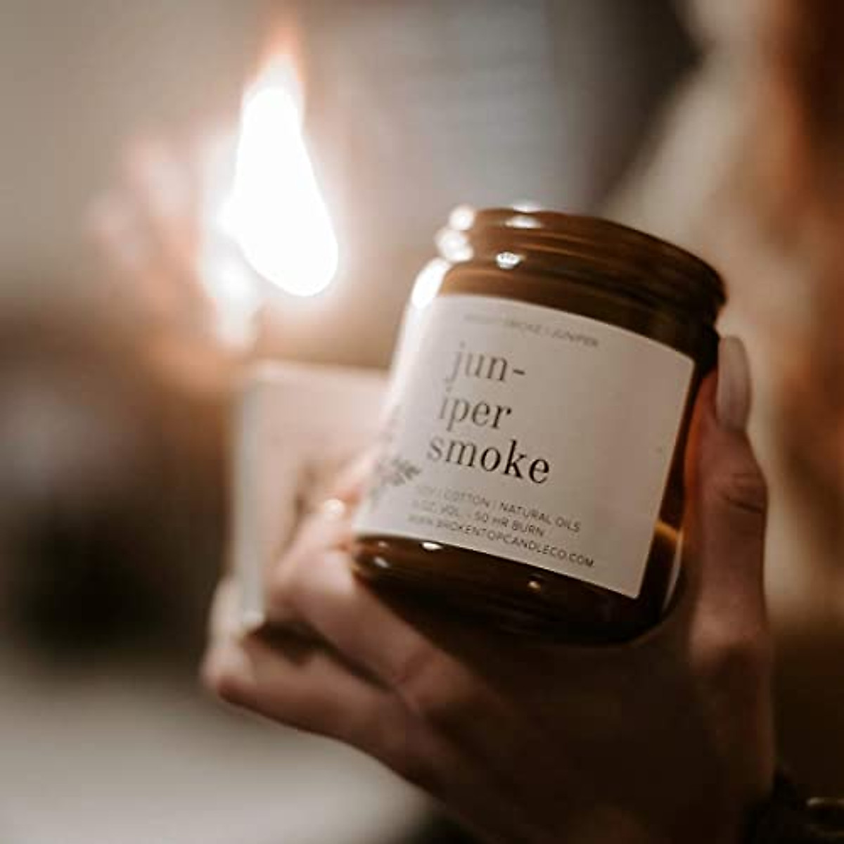 Broken Top Juniper Smoke Pure Soy Candle | 9 oz. | Wood, Smoke & Juniper 50-Hour Burn Time. Natural Cotton Wick, Vegan, No Parabens, No Phthalates