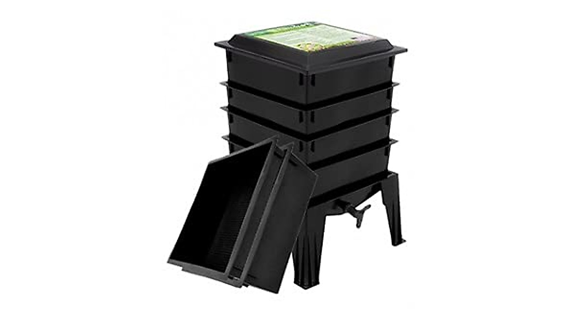 Worm Factory 360+2 Indoor Composting System with 6 Trays - Made in USA
