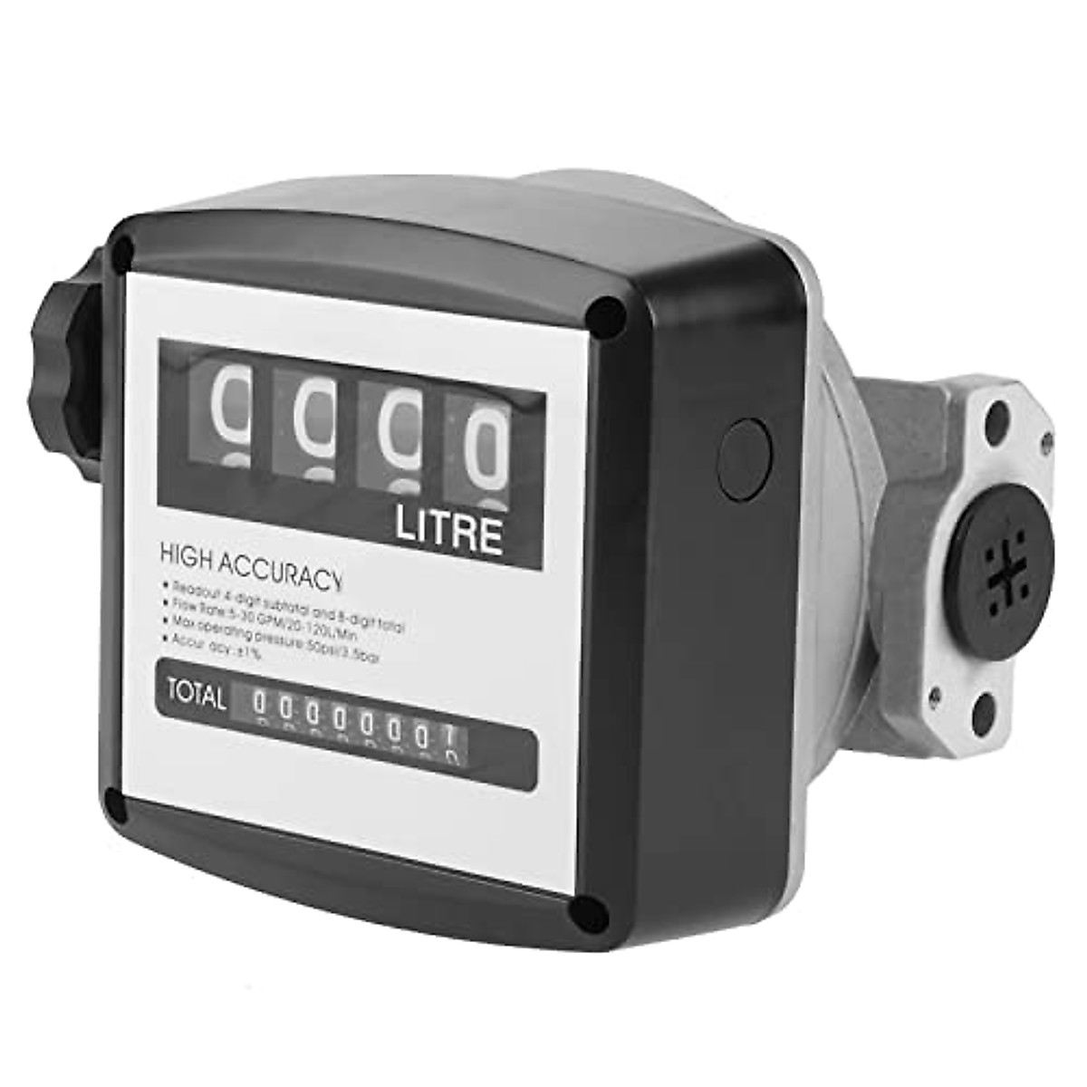 1% High Accuracy 1 Inch 4 Digital Gas Meter Counter Gauge Water Meter Flowmeter