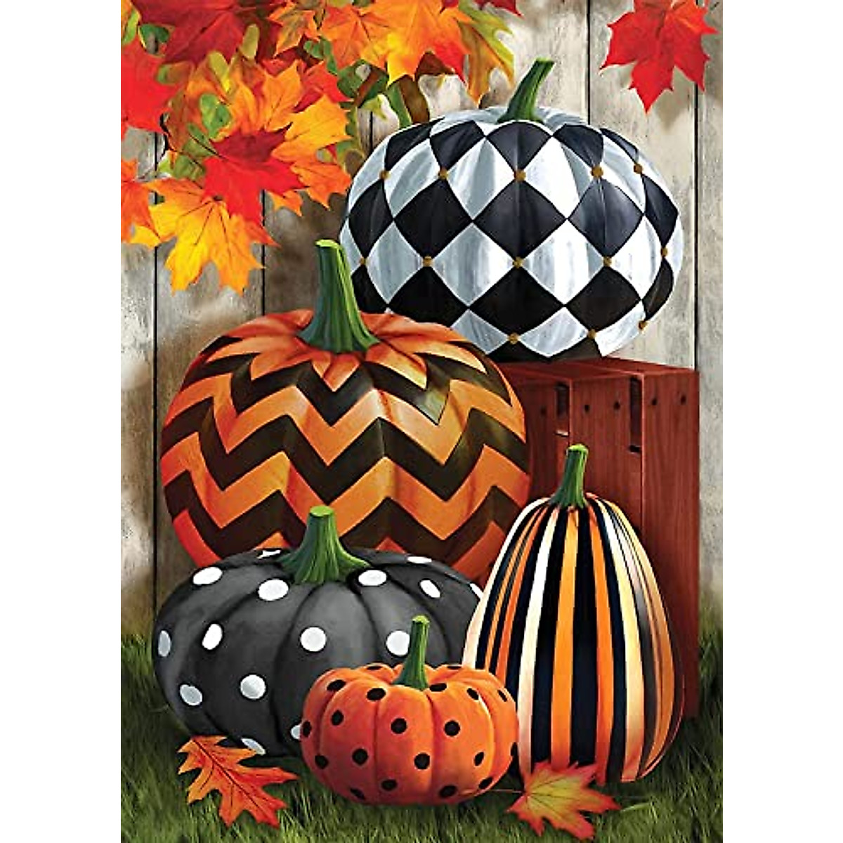 VIGEGU Thanksgiving Paint by Number for Adults,Fall Pumpkin Painting by Numbers Kits On Canvas,Without Frame DIY Pumpkin Oil Painting Acrylic Paints, for Thanksgiving Gift and Home Decor 12x16inch