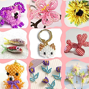 Ghguole 168 Colors 68000pcs 2mm Glass Seed Beads for Jewelry Making Kit, Small Beads Bracelet Making Kit, Tiny Beads Necklace Making Kit with Letter Evil Eye Beads & Charms Pendants, DIY, Art