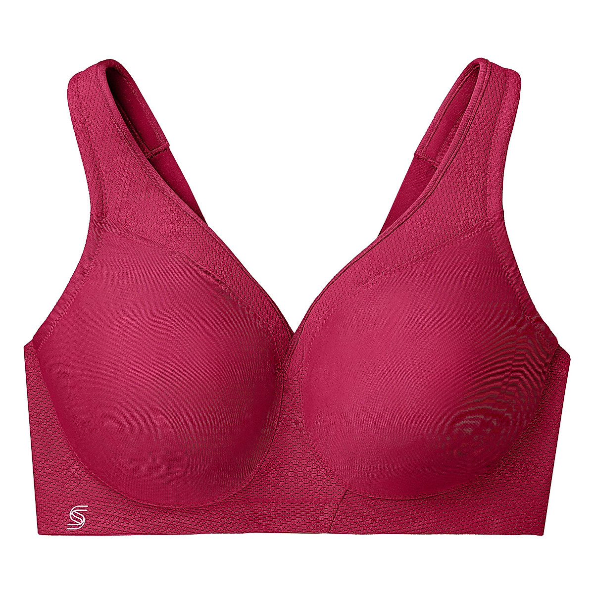 Glamorise Full Figure Plus Size MagicLift Seamless Sports Bra Wirefree #1006 Ruby Red