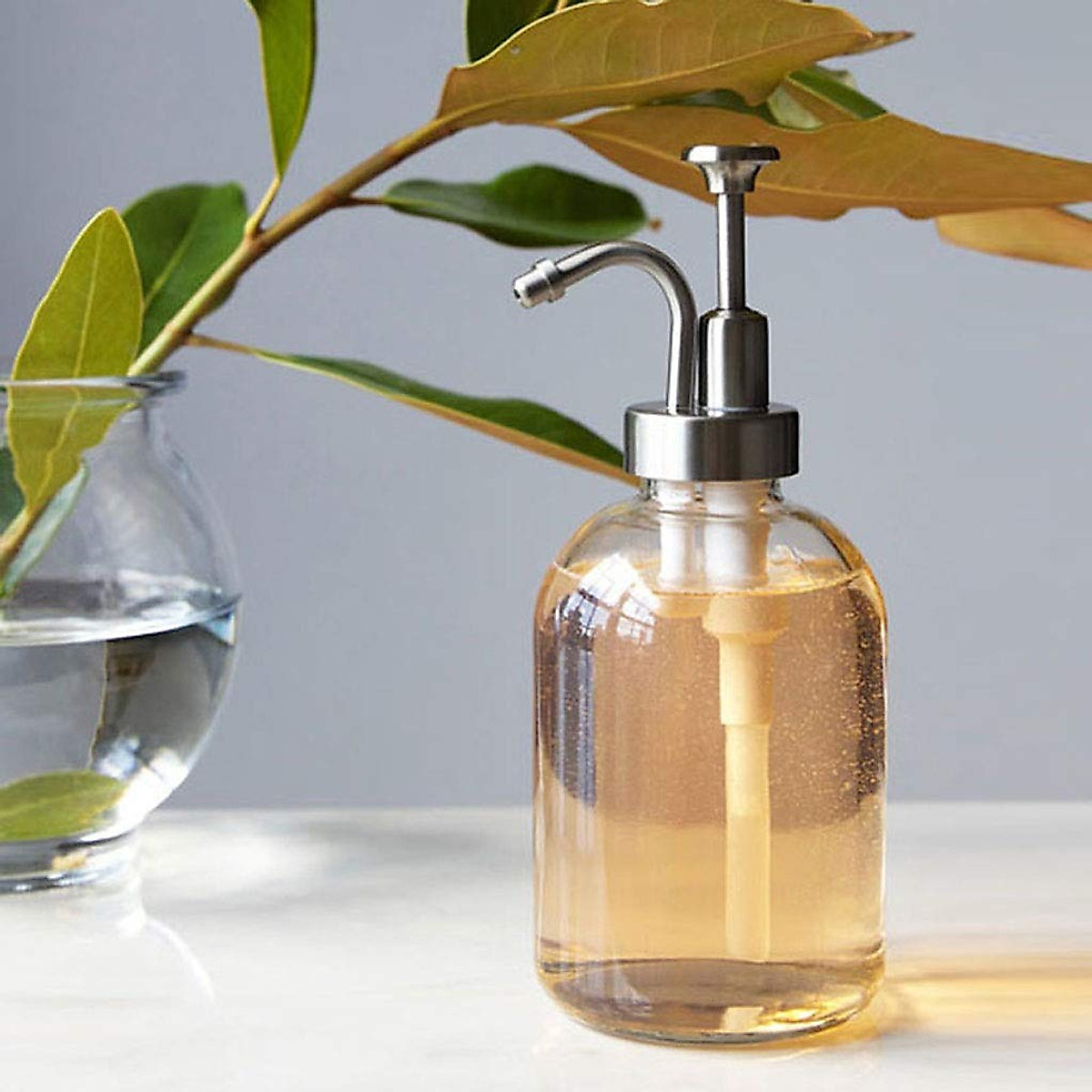 Soap Dispenser Hand Soap Dispenser Household Foam Bottle Hand Soap Bottle Large Capacity Lotion Hand Soap Bottle Sub-Bottling Cleanser Bottle（500ml） Manual Soap Dispenser Soap Dispenser with Pump