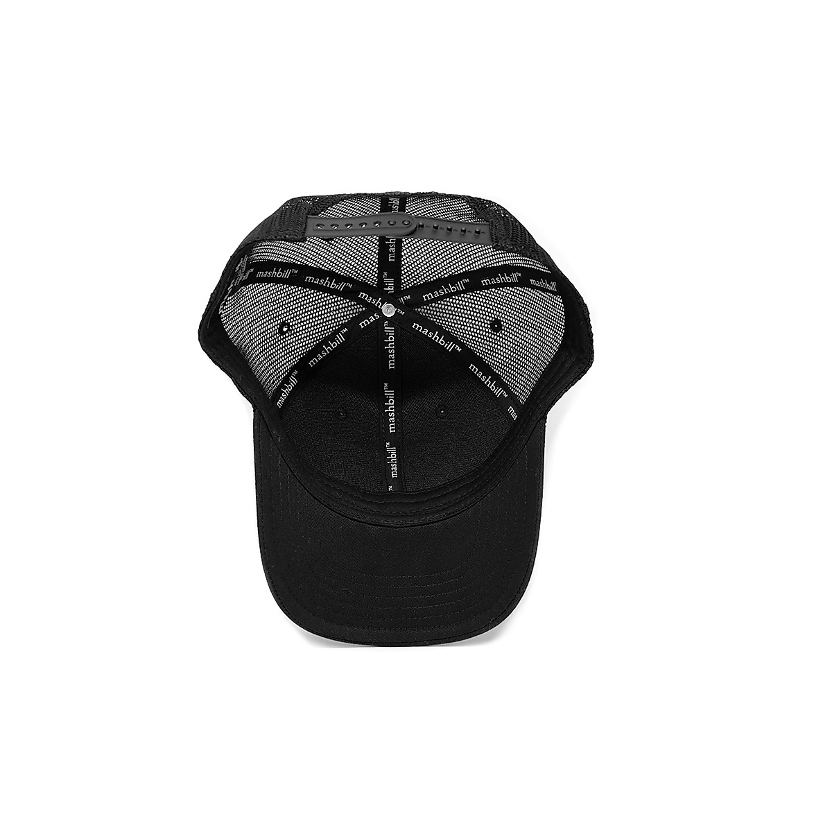 MASHBILL Trucker Hat - Whiskey Helps Embroidered Patch, Snap Closure, Adjustable Mesh Back, One Size Fits Most, for Bourbon & Whiskey Lovers, Men's Mesh Cap