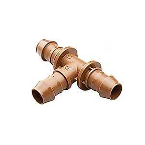 R-B 20 Rain Bird 1/2" Barbed Tee Fitting Drip Irrigation Universal Fits of 5/8" 1/2", 0.700" Drip Tubing