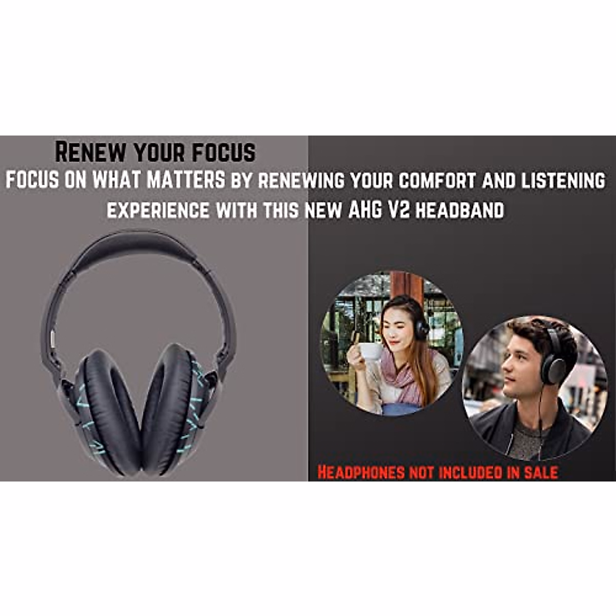 Replacement AE2 Headband/SoundTrue Headband V2 Cushion. Compatible with Bose Around-Ear 2 (AE2), SoundLink Around-Ear 1, Around-Ear Wireless (Ae2w) and SoundTrue Around-Ear 1 Headphones