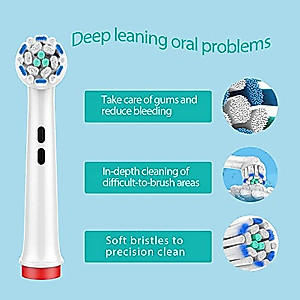 Electric Toothbrush Replacement Heads for Oral B Brush Heads Extra Thin Care Soft Bristle Heads 16 Pack