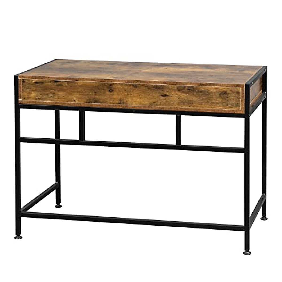 VINGLI Writing Desk with Drawers,Small Computer Desk for Home Office,41.7" Industrial Study Desk Workstation Desk with 2 Drawers