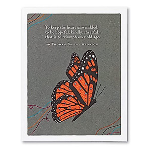 Compendium Positively Green 4-Pack of Birthday Cards - Forever Young, 4.25 in x 5.38 in, 4 Pieces