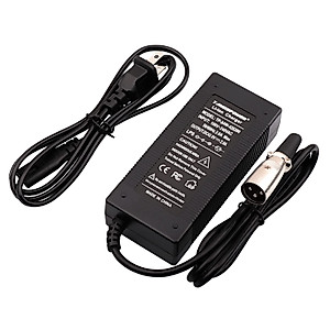 42V Charger for 36V Lithium Battery Output 2A Input 100-240 VAC 36V 10S Battery Pack (XLR 3-Pin)
