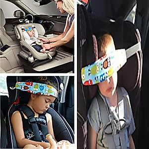 Baby Head Support for Car Seat, 2PCS Baby Car seat Head Support, Straps Pillow Support Ban, Head Band Strap Headrest, Seat Head Support Belt for Toddler Infants Child Kids