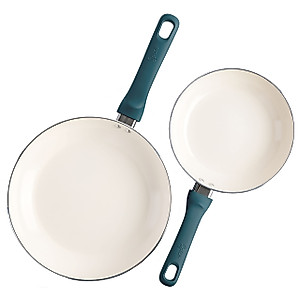 Spice by Tia Mowry Savory Saffron 2-Piece Fry Pan Set - Teal