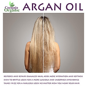 cocojojo Argan Oil - Cold Pressed 8 oz 100% Pure Natural Extra Virgin Unrefined Grade-a Argan Moroccan Marrakesh Oil Moisturizer Hair Face Lips Body Scalp Skin