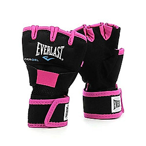 Everlast Evergel Handwraps Size: Medium/Large Black/Pink