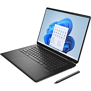 HP Spectre x360 2-in-1 Laptop 2023 16" 3K+ IPS Touchscreen 14-Core Intel i7-13700H 16GB DDR4 1TB SSD Iris Xe Graphics Thunderbolt 4 Wi-Fi 6E Backlit KB Fingerprint Windows 11 Home Pen w/ONT 32GB USB