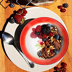 Hemoton 3pcs Vintage Enamel Plate Fruit Plate Enamel Fruit Platter Vintage Salad Plate Enamel Washing Platter Vintage Enamelware Serving Platter (20cm/ 8inch)