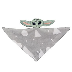 Lambs & Ivy Star Wars Baby Yoda/The Child Swaddle Blanket & Lovey Gift Set