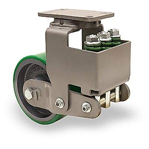 Spring Loaded Caster with 8" x 3" Duralast Wheel (S-AEZFFM-83DB)