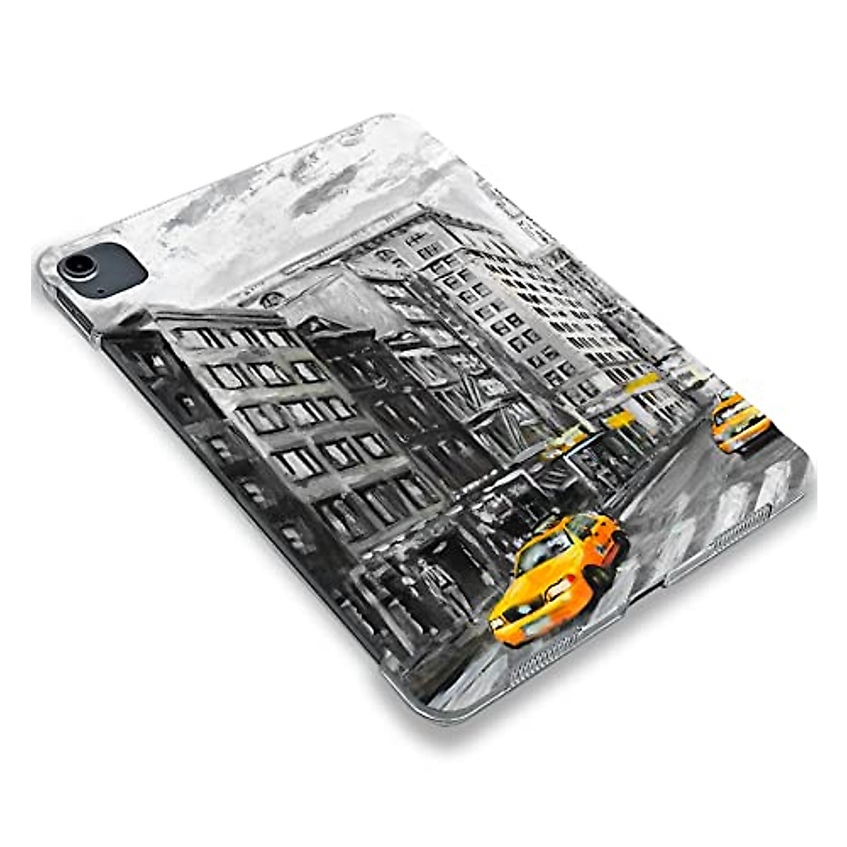 Kawaii Painting City Travel case Compatible with iPad Mini Air Pro 7.9 8.3 9.7 10.2 10.9 11 12.9 inch Pattern Cover New 2022 2021 Trifold Stand 3 4 5 6 7 8 9 Generation 306 (10.2" 7/8/9 gen)