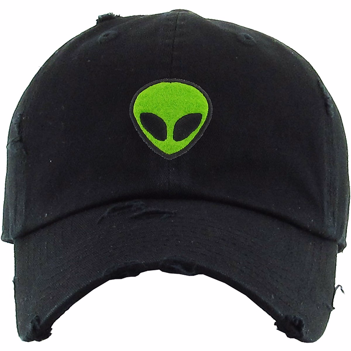 KBETHOS KBSV-042 BLK NASA Spaceship Alien Vintage Dad Hat Baseball Cap Polo Style Adjustable Unisex (One Size, Black Alien Vintage)