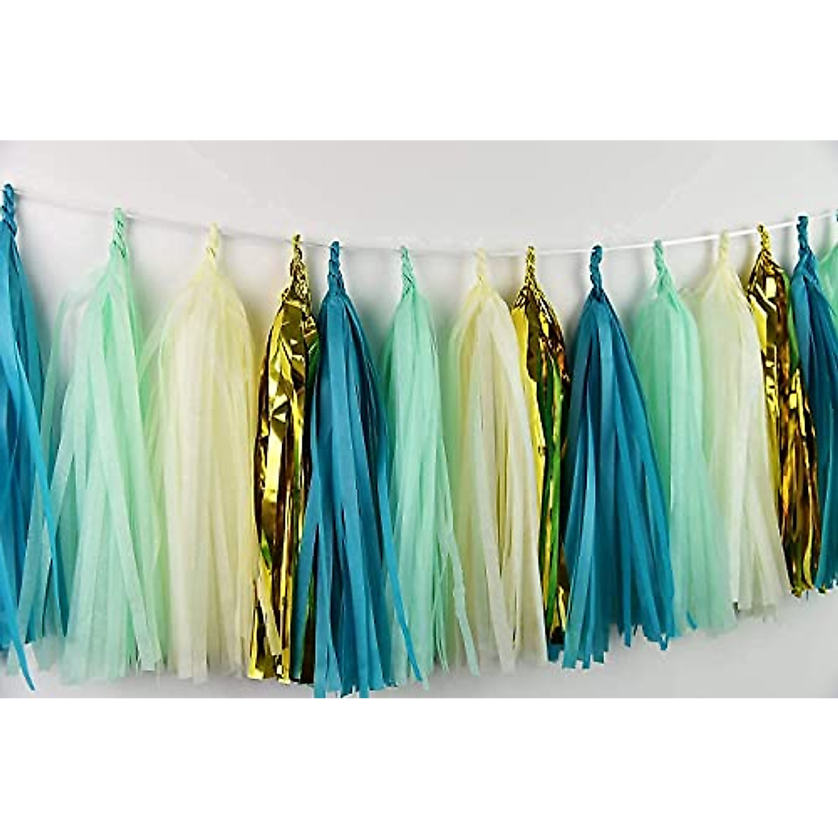 Teal Gold Birthday Party Decorations for Women Qian's Party Teal Mint Gold Bridal Shower Decorations/Teal Gold Wedding /Bachelorette/Baby Shower Decorations/Teal Mint Gold Birthday Party