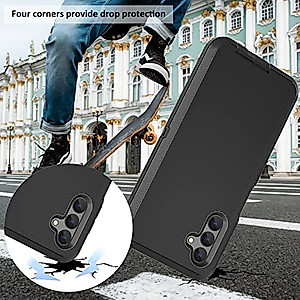 Compatible with Samsung Galaxy A13 5G Case(NOT for A13 4G), with Belt Clip Holster Heavy Duty Rugged Shockproof Full Body Protection Kickstand Phone case for Samsung Galaxy A13 5G (Black)