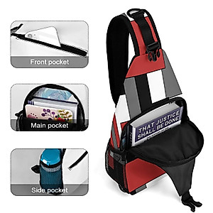 IMPCOKRU Sling Bag for Men Women Crossbody Backpack 4(4),Lightweight Shoulder Backpack for Causal Sport Travel Hiking.