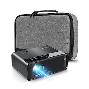 ELEPHAS Projector Case, Projector Carrying Bag with Accessories Pockets (12 x 7.5 x 4 Inches), Grey