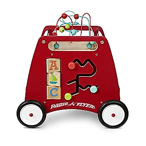 Radio Flyer Deluxe Push & Play Cube Walker, Walker Toy for Ages 1-3