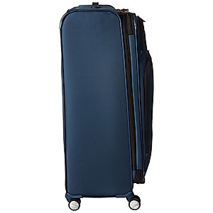 Samsonite Solyte DLX Softside Expandable Luggage with Spinner Wheels, Mediterranean Blue, Checked-Large 29-Inch