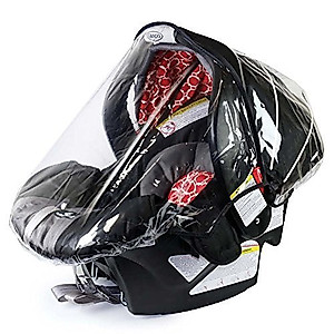 Rainbow Design Infant Carrier Car Seat Rain & Weather Plastic Shield Cover
