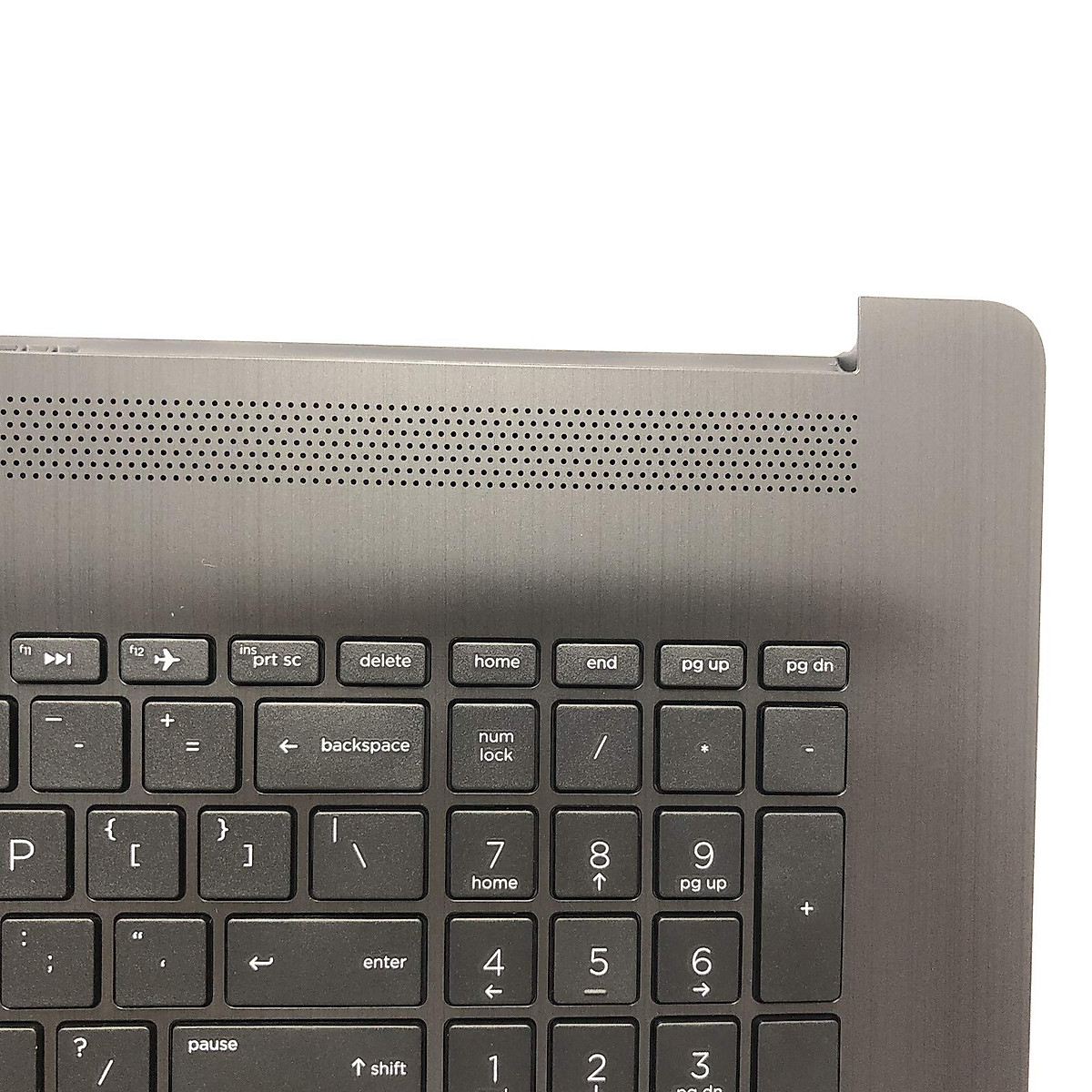 Replacement for HP Pavilion17BY 17-by 17CA 17-CA 17Q-CS Laptop Upper Case Palmrest Touchpad with Keyboard Assembly Part L22750-001 6070B1308103 Grey
