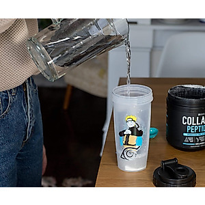 JUST FUNKY Naruto Shippuden Plastic Shaker Bottle | Holds 20 Ounces