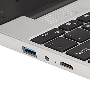 FOTABPYTI 15.6 Inch Laptop HD Screen Mini Laptop 100-240V 1920x1080 IPS with Fingerprint Numeric Keypad for Office (16+1TB US Plug)