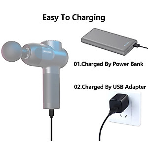Massage Gun Charger, USB C AC Adapter Charger Cable Cord Compatible for Bob and Brad T2 C2 Q2 Mini Massage Gun