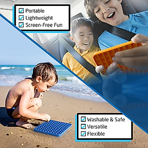 Pop it Numbers 100 Sensory Math Manipulative (Blue) Large Educational Consecutive Number pop it. Autism/ADHD Friendly Classroom Supply is Perfect for Home or Any Elementary Classroom