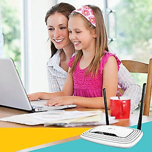 TP-Link N300 Wireless Wi-Fi Router - 2 x 5dBi High Power Antennas, Up to 300Mbps (TL-WR841N) (Renewed)