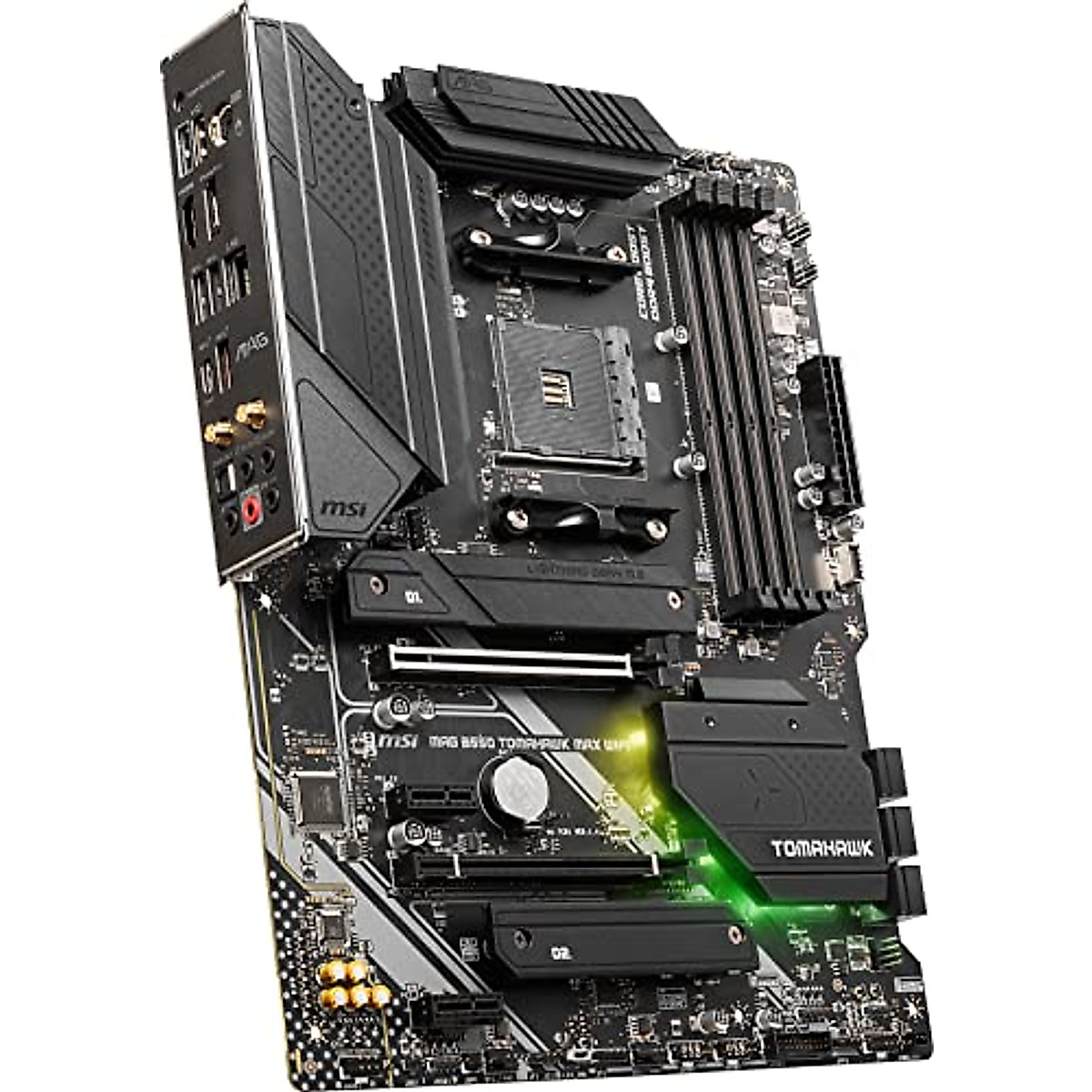 MSI MAG B550 Tomahawk MAX WiFi Gaming Motherboard (AMD AM4, DDR4, PCIe 4.0, SATA 6Gb/s, M.2, USB 3.2 Gen 2, HDMI/DP, ATX, Wi-Fi 6E, AMD Ryzen 5000 Series Processors) AMD Gaming Motherboards (Renewed)