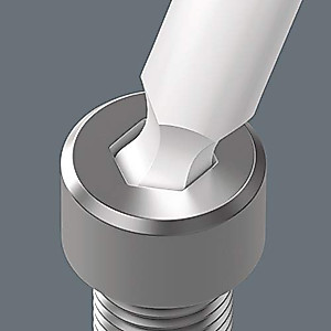 Wera - 5022720001 Stainless 3950 PKL/9 Ball-point Metric Hex-Plus Ergonomic L-Key Set with Two-Component Storage Clip, 9-Piece