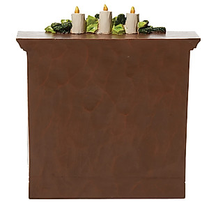 Enesco Jim Shore Peanuts Snoopy and Woodstock Fireplace Figurine, 4.53 Inch, Multicolor