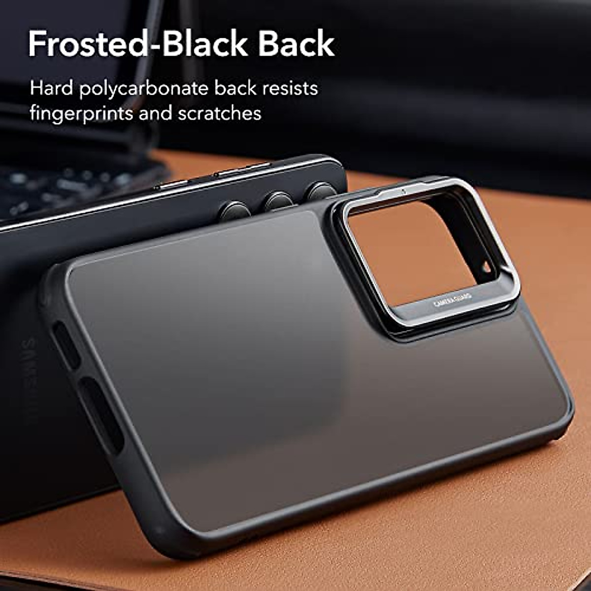 ESR for Samsung Galaxy S23 Plus Classic Kickstand Case, Adjustable Built-in Camera Ring Stand, Military-Grade Drop Protection, Case for Samsung S23 Plus, Shockproof Scratch-Resistant, Frosted Black