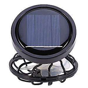 Solar fan, Electric Mini Clip-on Solar Fan Air Conditioner Cooling Cell Fan For Outdoor Home Travel Camping Hiking Cooling Ventilation